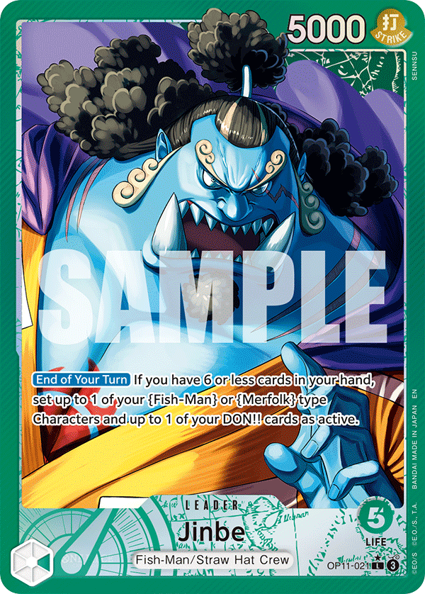 OP11-021 - Jinbe - Leader Alt Art – One Piece Singles