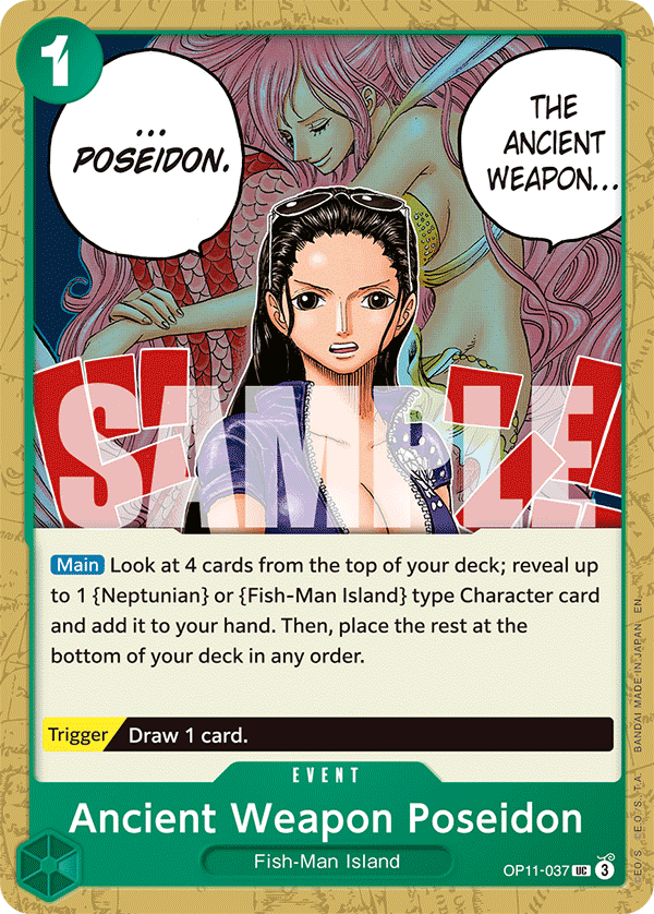 OP11-037 - Ancient Weapon Poseidon - Uncommon – One Piece Singles